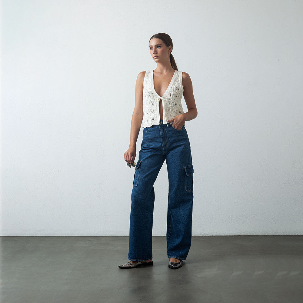 Naf Naf Jean Darcy Azul Indigo - Felix Online