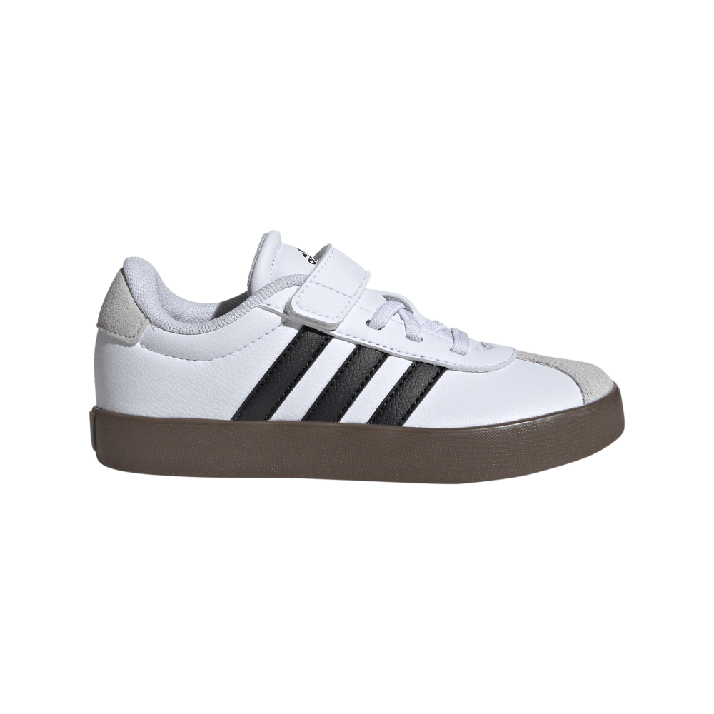 Adidas | Tenis elegantes con detalles y toques de gamuza White Black ...