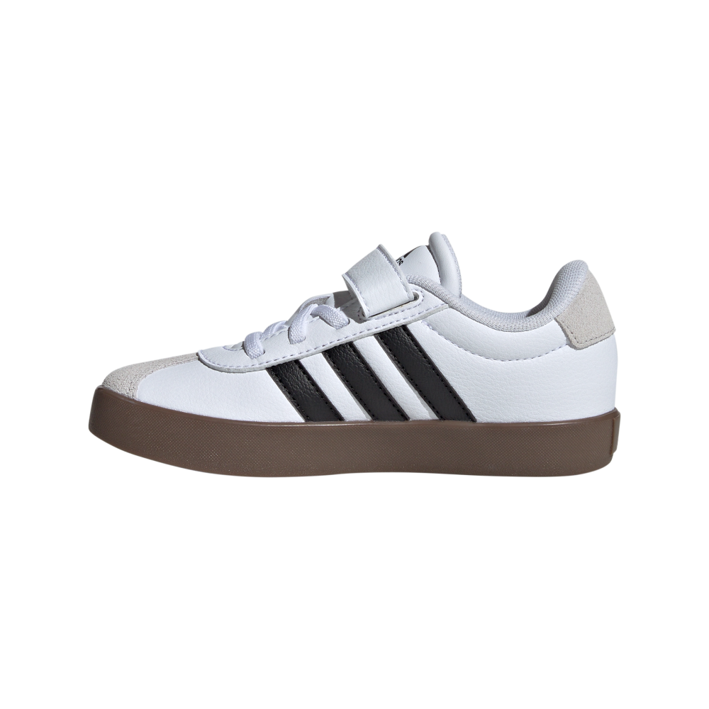 Adidas | Tenis elegantes con detalles y toques de gamuza White Black ...