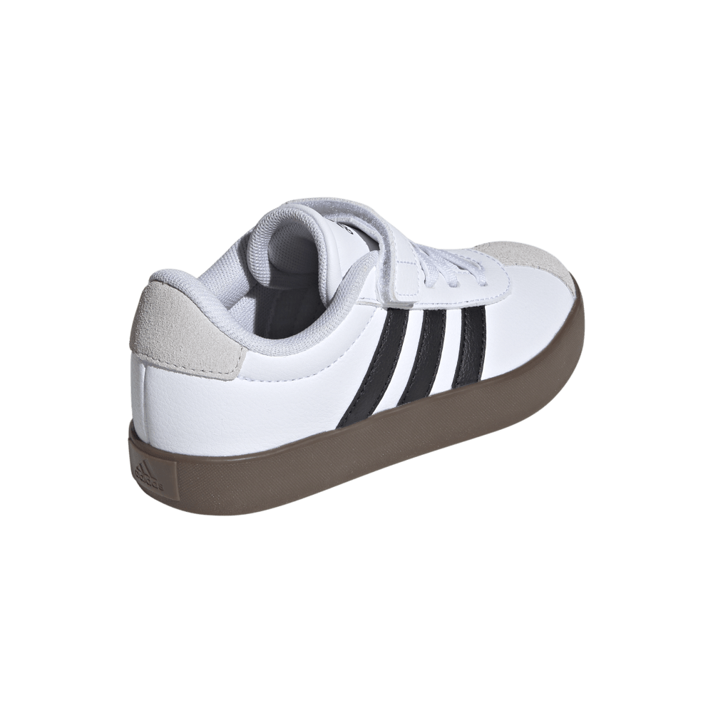 Adidas | Tenis elegantes con detalles y toques de gamuza White Black ...